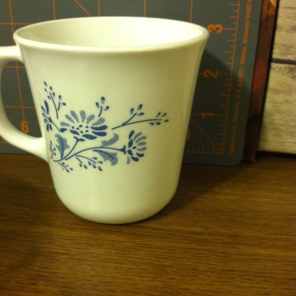 Corningware | Dining | Corning Ware Colonial Mist Blue Pattern Cups ...